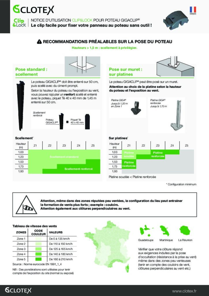 Clip&Lock® - CLOTEX - L'expert Clôture