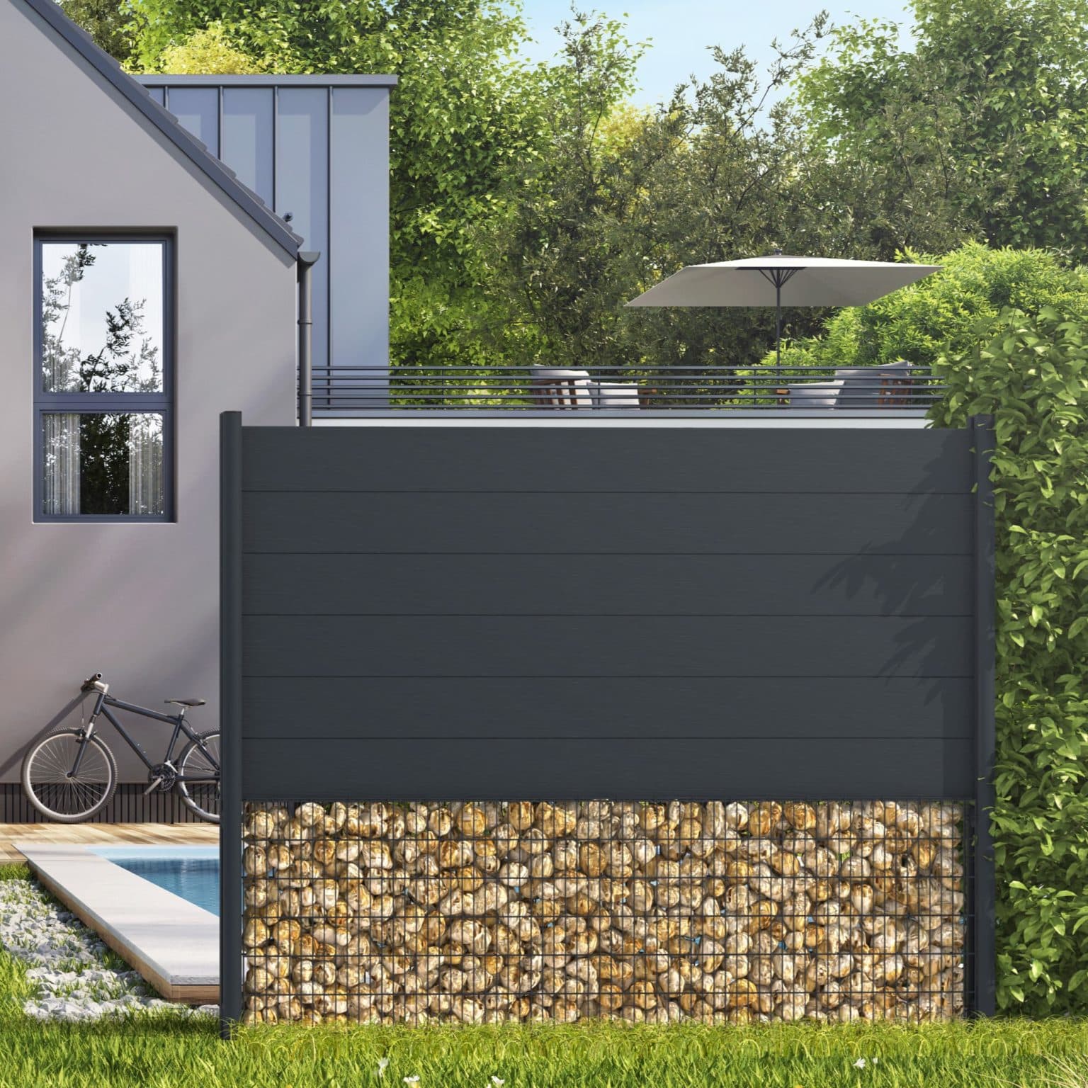 POTEAU ET CLÔTURE EVOMIX® - CLOTEX - L'expert Clôture